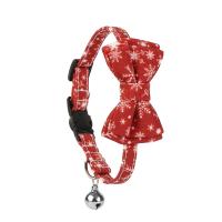 China Breakaway Cat Collar with Bow Tie and Bell Durable Polyester Safety Collar for Pets 500 pcs MOQ for sale