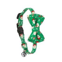 China Breakaway Cat Collar with Bow Tie and Bell Durable Polyester Safety Collar for Pets 500 pcs MOQ for sale