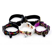China Custom Polyester Dog Collar for Small Medium Large Dogs Adjustable Neck Strap 500 pcs MOQ for sale