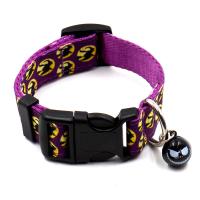 China Custom Polyester Dog Collar for Small Medium Large Dogs Adjustable Neck Strap 500 pcs MOQ for sale
