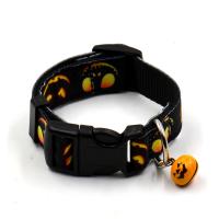 China Custom Polyester Dog Collar for Small Medium Large Dogs Adjustable Neck Strap 500 pcs MOQ for sale