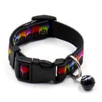 China Custom Polyester Dog Collar for Small Medium Large Dogs Adjustable Neck Strap 500 pcs MOQ for sale