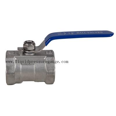 China Stainless Steel 1 PC Instrument Manifold Valve 1-1/2 NPT Female To Female for sale
