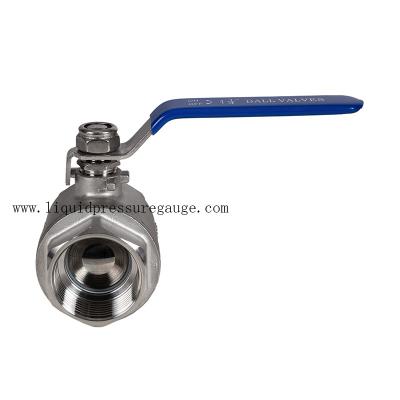 China Stainless Steel Instrument Manifold Ball Valve 2 PC 1/4 Inch Female To Female for sale