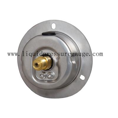 中国 Stainless Steel Liquid Filled Pressure Gauges With Flange 1/4 BSP Back Connection 販売のため