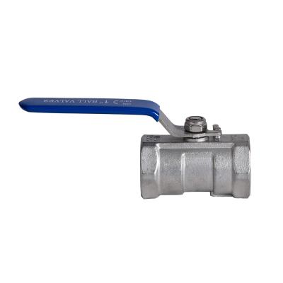 Cina Valvola a sfera in acciaio inossidabile NPT, femmina-femmina, valvola a passaggio totale tipo 1 PC per acqua, olio e gas. in vendita