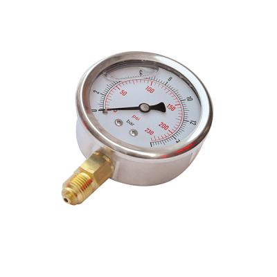 Cina manometri riempiti liquidi di 63mm di 2,5