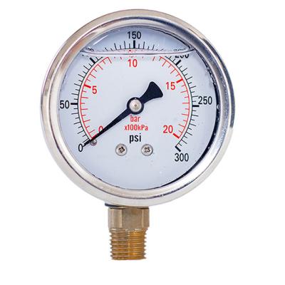 Cina Manometri riempiti liquidi di 300 PSI in vendita