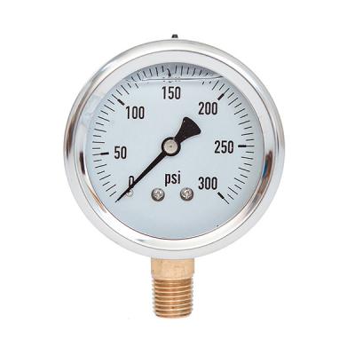 Cina Il vuoto colmato petrolio- 300 PSI riempito liquido manometro 63MM 2,5