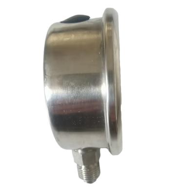 Cina Manometro fillled liuqid a 2-1/2 pollici, glicerina, olio siliconico, acciaio inossidabile, 0-230 PSI/barra, 1/4 di supporto più basso di BSP, in vendita