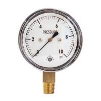 China 4'' 100mm Water Manometer Capsule Pressure Gauge 10 Psi  1/8