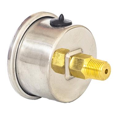 China Het Siliconeolie van 30 Psi 1,5“ - gevulde Drukmaat 2 de Maat van de Barbspt Verbinding Te koop