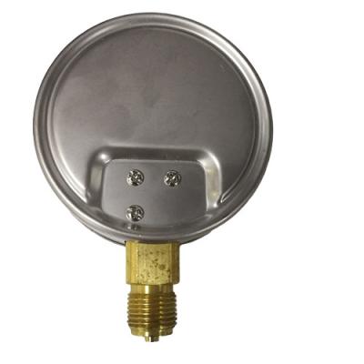 China 4in 100MM 40 mbar senken Berg-niedriges Manometer mit Ventil 1/2 BSP zu verkaufen