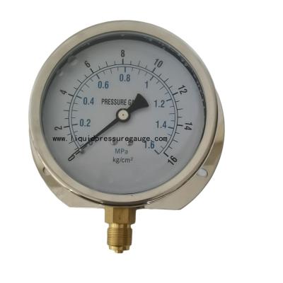 Китай Манометры 1/2 BSP 100mm Fillable жидкостные заполненные Unpolished продается