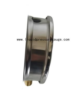Cina Riempito liquido riempibile di 1/2 BSP 100mm manometro non lucidato in vendita