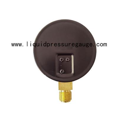 China 4 Inch Dry hydraulic General Pressure Gauges 1/2 BSP Steel Case 150 Psi for sale