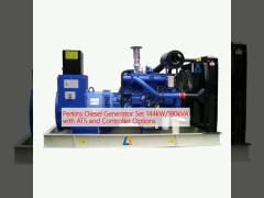 Perkins Diesel Generator Set with 144kW/180kVA Output for Heavy Duty Applications
