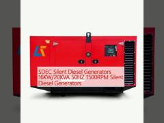 Geradores diesel silenciosos SDEC 16KW / 20KVA 50HZ 1500RPM, gerador Ats