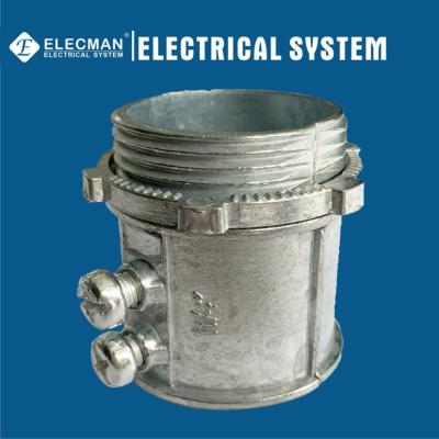 China Zinc EMT Conduit Fittings Connectors Set Screw EMT Conduit to Box Type for sale