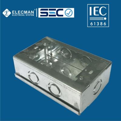 Cina La giunzione d'acciaio galvanizzata ha saldato le scatole elettriche di IEC 61386 per il Cile in vendita