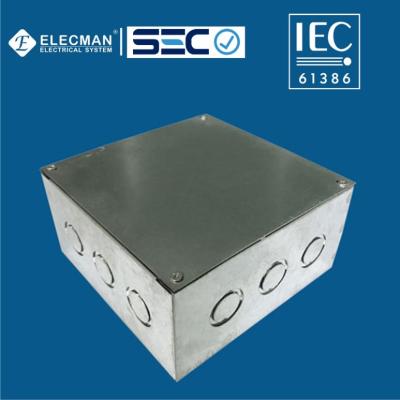 Cina La giunzione d'acciaio galvanizzata ha saldato le scatole elettriche di IEC 61386 per il Cile in vendita
