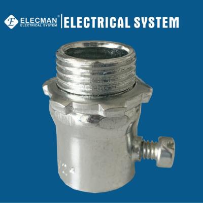 Cina Lo zinco ha placcato l'acciaio EMT Conduit Fittings EMT Screw Connector Set in vendita