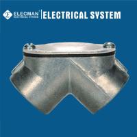 China ELECMAN Zinc 90 Degree Pull Elbow IMC Rigid Threaded 1/2 to 1-1/4 Inch for sale
