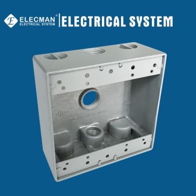 Cina Grado commerciale della scatola elettrica all'aperto impermeabile di alluminio di 2 gruppi in vendita
