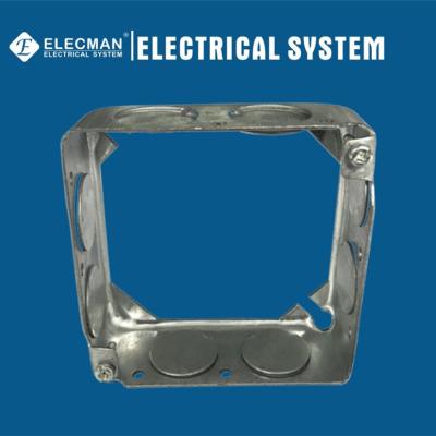 Cina Anello elettrico 4inch di estensione dello sbocco del recipiente metallico della giunzione del quadrato in vendita