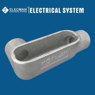 China IMC corpo rosqueado rígido Gray Iron da canalização de Condulet do formulário 7 de LL 1/2” - 2