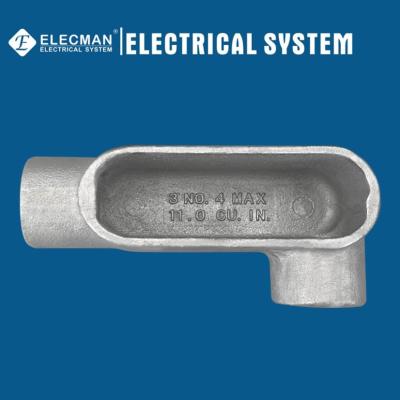 China IMC corpo rosqueado rígido Gray Iron da canalização de Condulet do formulário 7 de LL 1/2” - 2