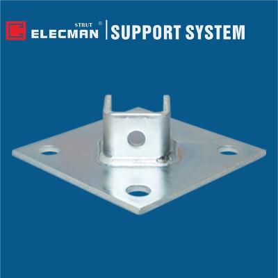 China A única placa de base de Colum Single Level Strut Post galvanizou o aço à venda