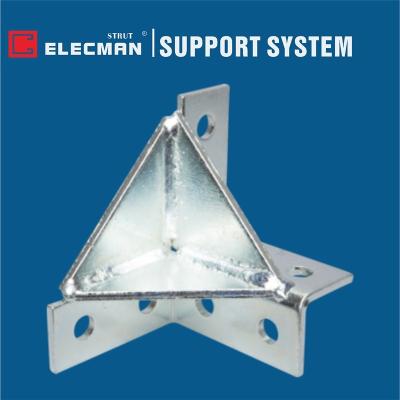 Cina Foro d'acciaio galvanizzato immerso caldo di sostegno 8 di Wing Fittings Double Corner Bracket del puntone in vendita