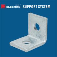 China Galvanized Steel Two Holes Strut Angle Fitting End Angle Bracket 2 inch 1-7/8 inch for sale