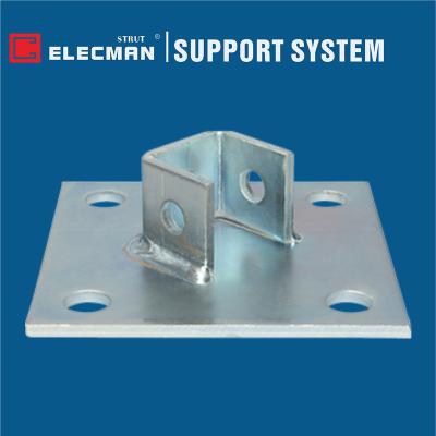 China A única placa de base de Colum Single Level Strut Post galvanizou o aço à venda