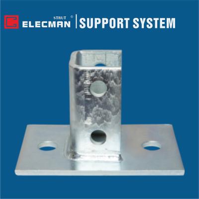 中国 単一のColumの倍の支柱のポストの基盤は支柱チャネルのための鋼鉄に電流を通した 販売のため