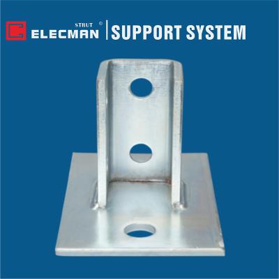 中国 単一のColumの倍の支柱のポストの基盤は支柱チャネルのための鋼鉄に電流を通した 販売のため