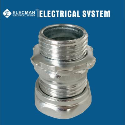 China Tipo di compressione del connettore EMT in acciaio elencato UL da 1/2 pollice a 4 pollici for sale