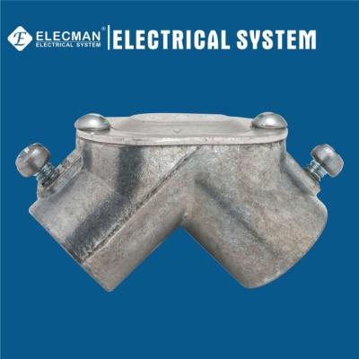Cina 90 Gradi Zinco EMT Conduit Pull Gomiti Vite di Fissaggio EMT Raccordo 1/2