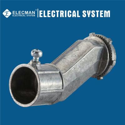 China Zinc Die Cast EMT Offset Set Screw Conduit Connectors UL Listed for sale