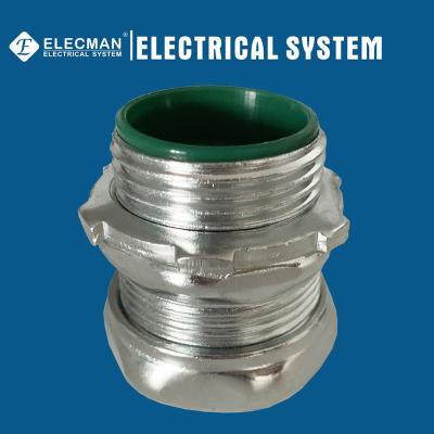 China Tipo 1 d'acciaio di EMT Connector Compression Insulated» for sale