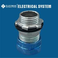 China Raintight Steel EMT Connector Compression Type 1/2 Inch UL Listed for sale