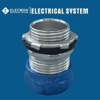 China ELECMAN Raintight Steel EMT Connector Compression Type 3/4 Inch UL Listed for sale