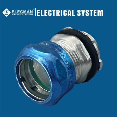 China Aço impermeável EMT Connector Compression Type 3/4