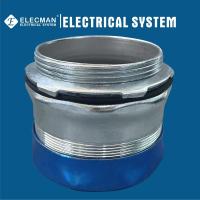 China ELECMAN Raintight Steel EMT Connector Compression Type 4 Inch UL Listed for sale