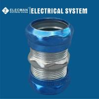 China Raintight Steel EMT Coupling Compression Type 1 Inch UL Listed Wet Location for sale