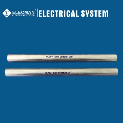 Cina Tubatura metallica elettrica a 3/4 pollici UL797 EMT Conduit dell'ANSI 80,3 in vendita
