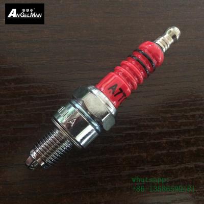 China High Performance Spark Plugs For Motorcycles , Motorcycle Iridium Spark Plugs A7TC D8TC E6TC F7TC With Color Ceramic for sale