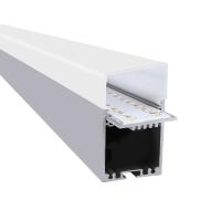 China 3-Sided LED Linear Light Fixture with DMX & Zigbee Control, 50W 6000lm Output, Custom Lengths to 3 Meters for sale