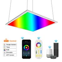 China Surface Mount LED Panel Light RGBW RGBCW 40W 90lm/W 100-240V Smart Control for Commercial Lighting for sale